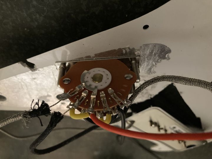 Select parallel, in-series or coil splitting with 3-Way On/On/On switch ...